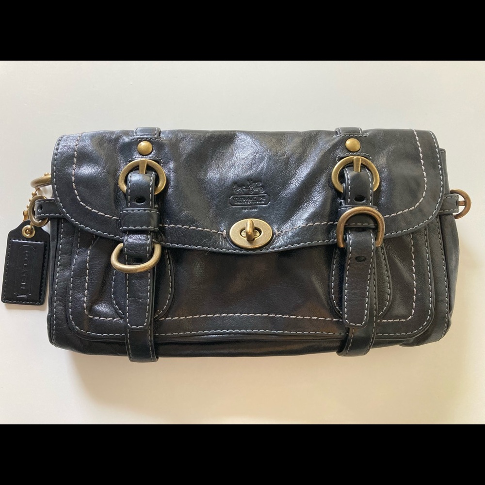 Coach Vintage Legacy Garcia 12707 Clutch Hand Bag Bla… - Gem